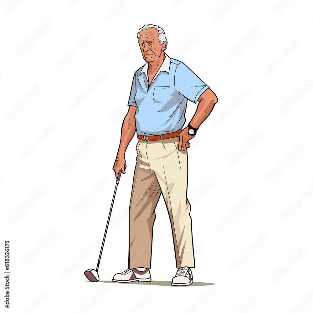 Cartoon Arnold Palmer , PNG Cartoon, Illustration Stock Illustration ...