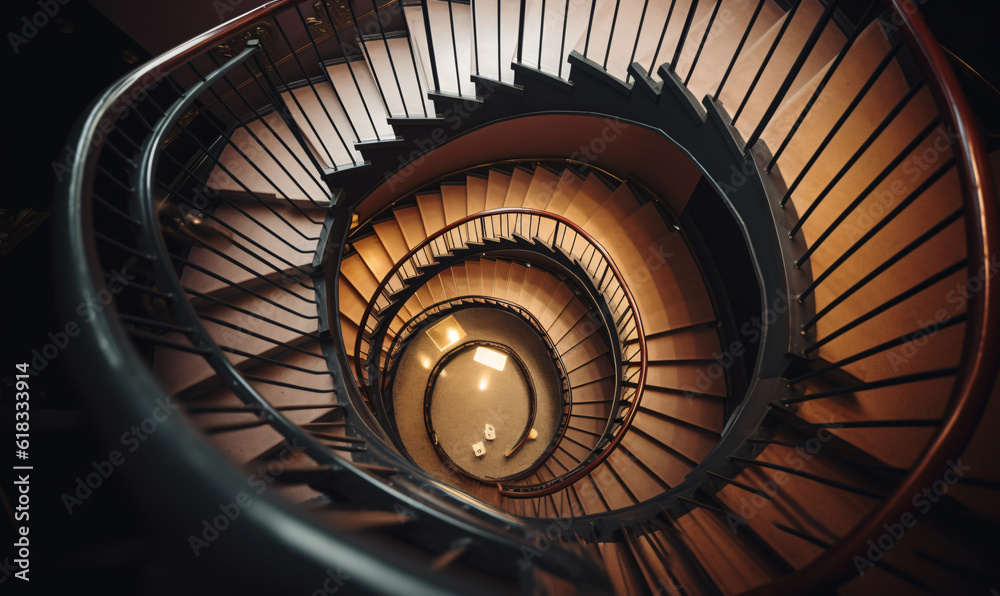 Elegance in Motion: Captivating Geometry of a Modern Spiral Staircase ...