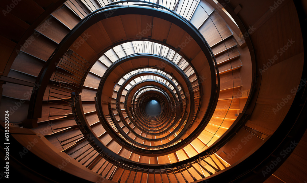 Elegance in Motion: Captivating Geometry of a Modern Spiral Staircase ...