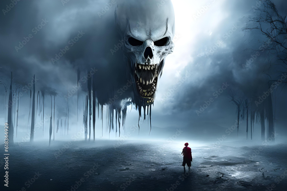 Fear. Fear concept. anxiety. terror. panic. Horror. Nightmare ...