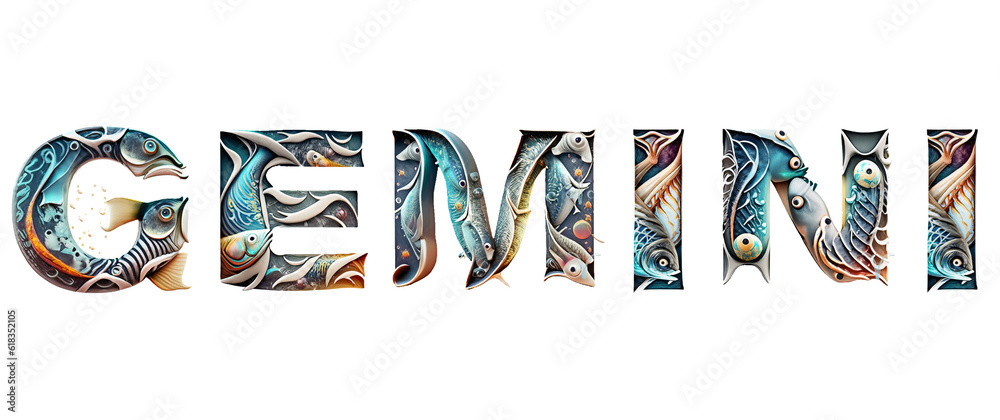 GEMINI Zodiac signs, Astrology, horoscope sign, collection typography ...