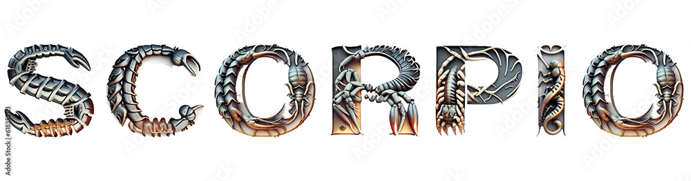 SCORPIO Zodiac signs, Astrology, horoscope sign, collection typography ...