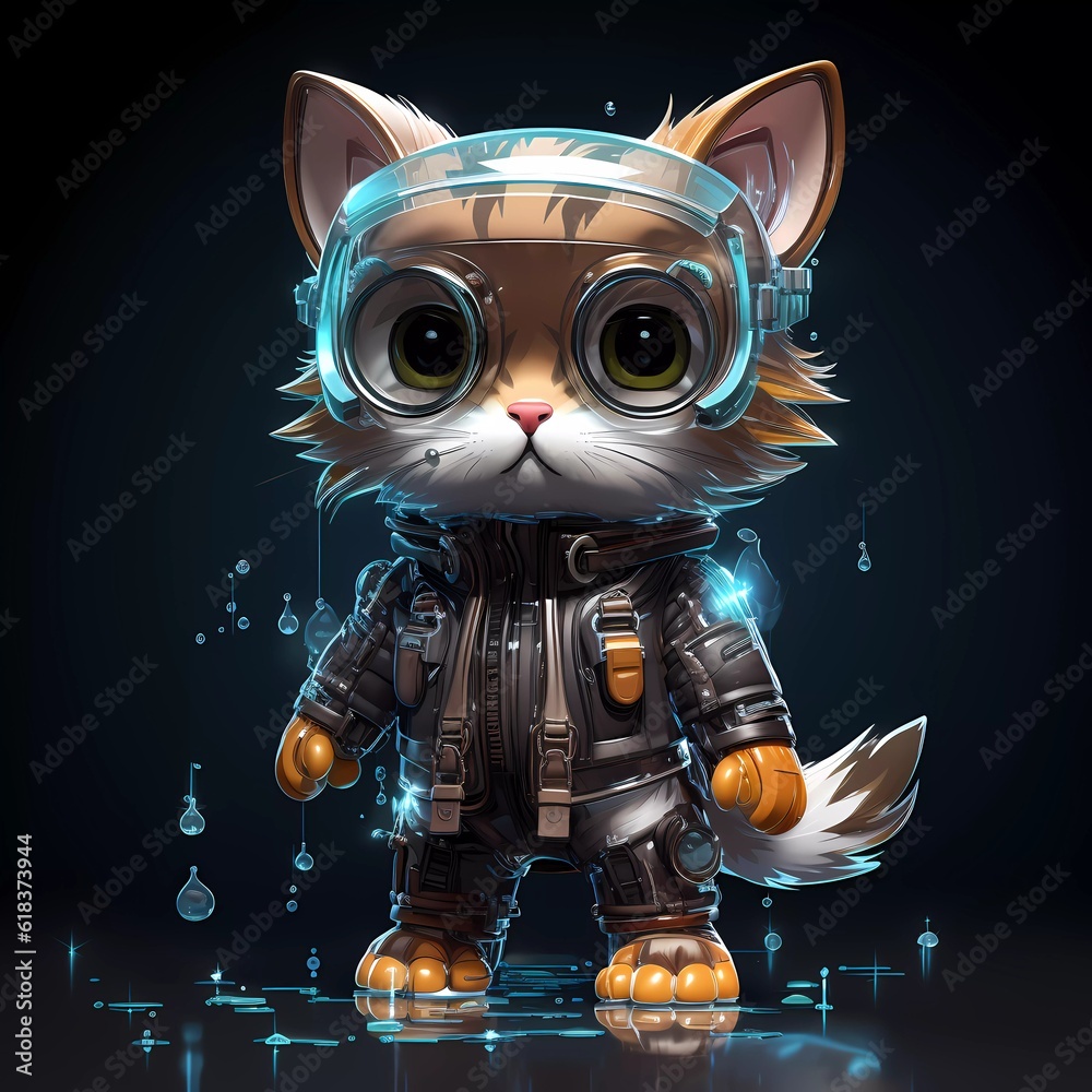 All About Cat Illustrations. Cartoon style characters Design. Cute ...