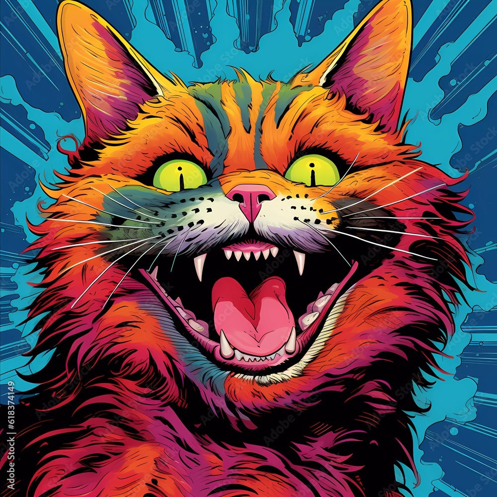 All About Cat Illustrations. Cartoon style characters Design. Cute ...