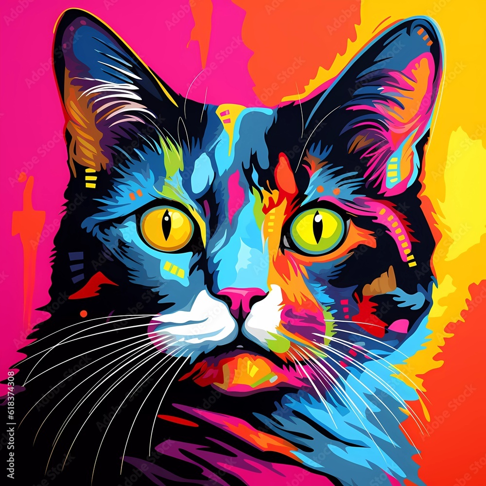 All About Cat Illustrations. Cartoon style characters Design. Cute ...