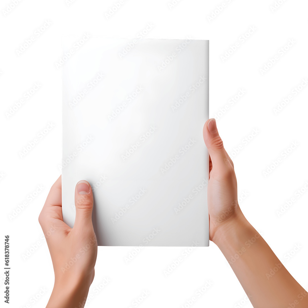 Hand Holding Blank Magazine Mockup: Read and Hold This Template ...