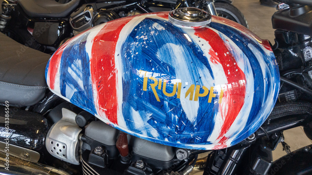 Triumph Motorcycle Logo Union Jack