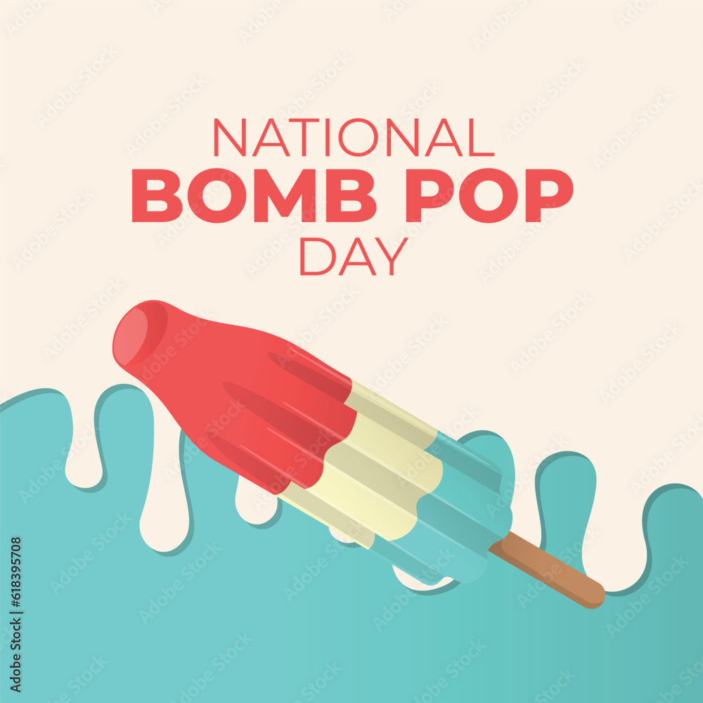 vector graphic of National Bomb Pop Day good for National Bomb Pop Day ...