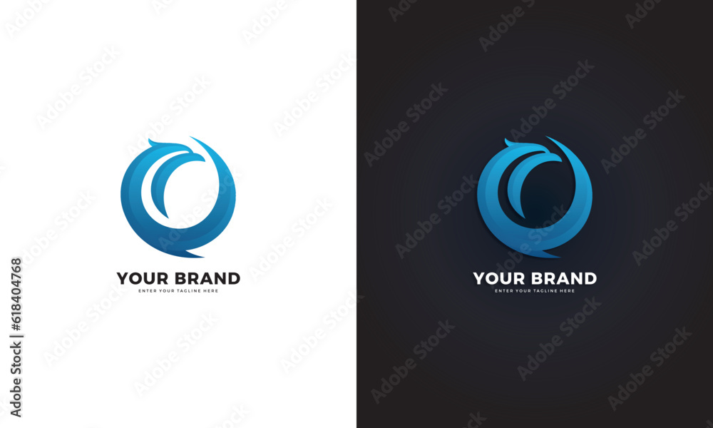 Eagle R logo, Letter R logo design, creative logo templates, letter R ...