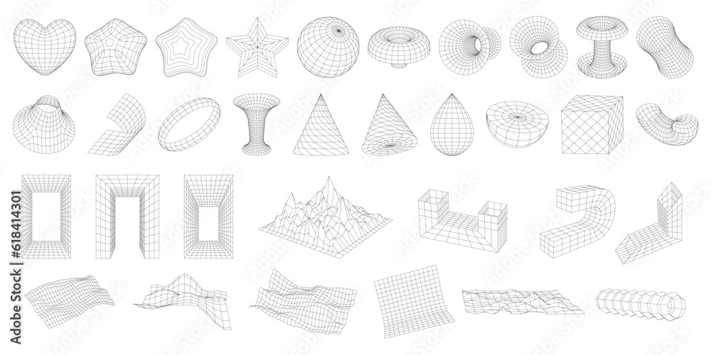 3d Wire Frame Black Hole