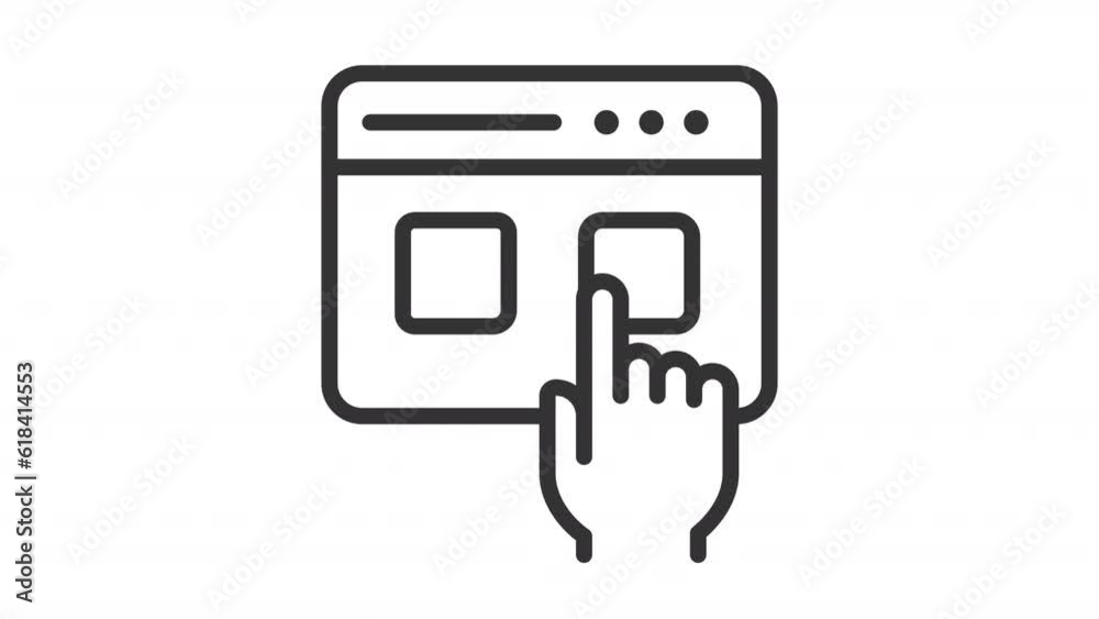 Black icon animation of online voting, HD video with transparent ...