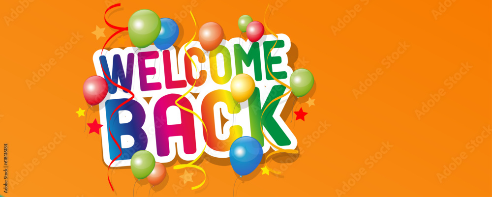 Welcome back Stock Vector | Adobe Stock