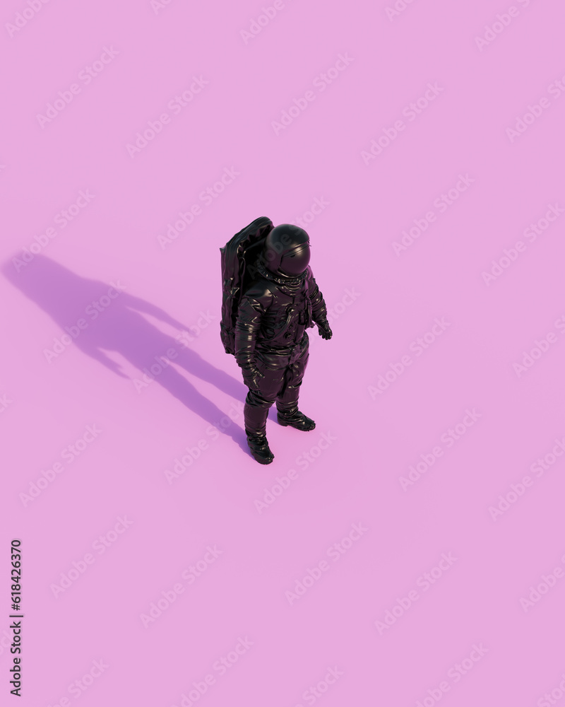 Black spaceman astronaut retro space suit 90s 80s sunlight gen z pink ...