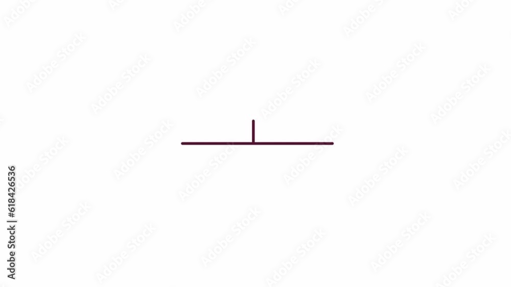 Relationships infographics 2D object animation. Flow chart flat cartoon ...