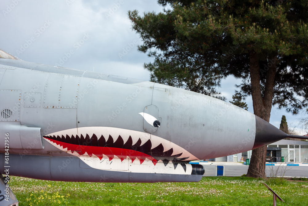 Istanbul, Yesilkoy - Turkey - 04.20.2023: F-4 Phantom Fighter Jet Plane ...