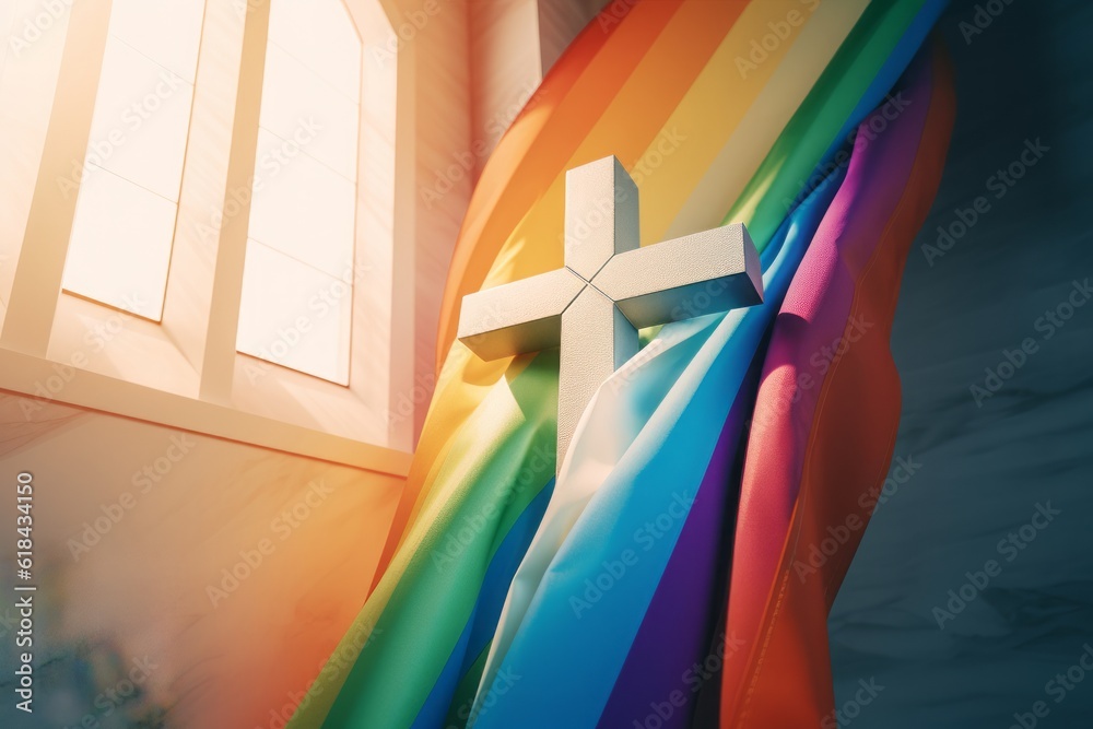 rainbow flag in a church, Embracing the Intersection of Faith and ...