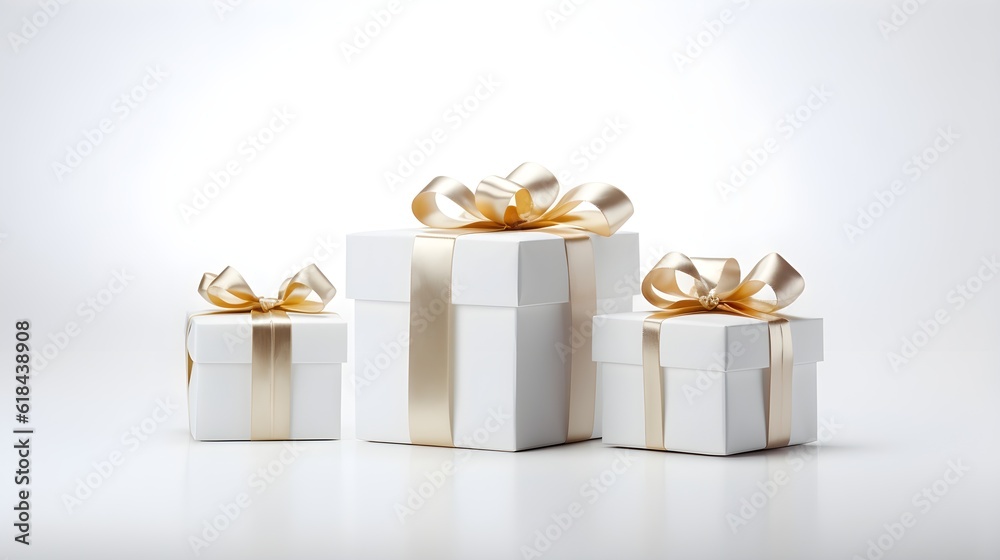 gif boxes abstract white background. Generative AI. Stock Illustration ...