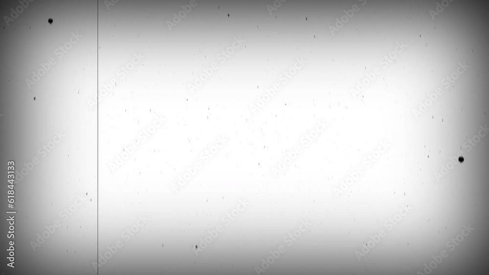 Vintage looping film strip background. 4K reel clutter old tv grain ...