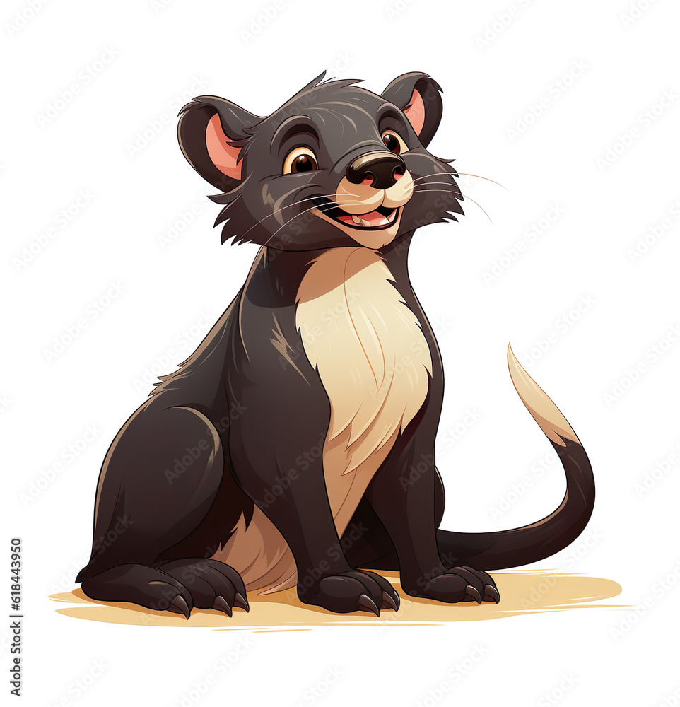 Cute Tasmanian devil marsupial cartoon drawing character comic ...