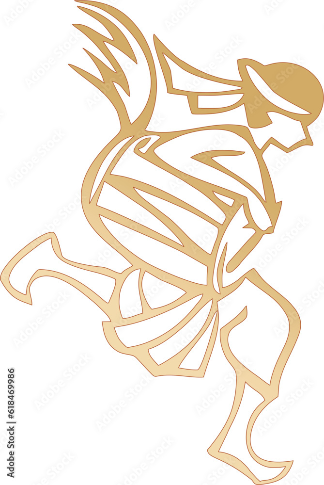 Dhak Performer Durga Puja Bengoli Dhak Drummer Stock Vector | Adobe Stock