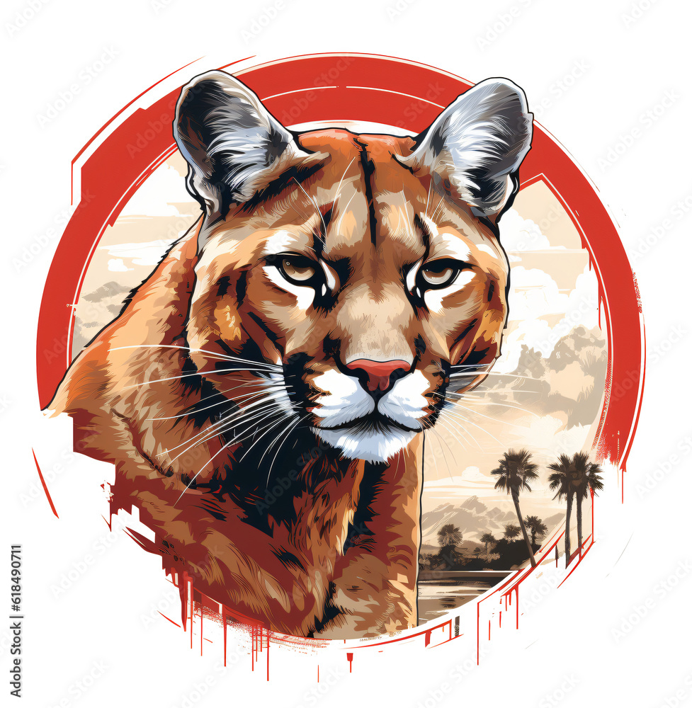 Puma logo symbol isolated on the transparent background PNG. AI ...