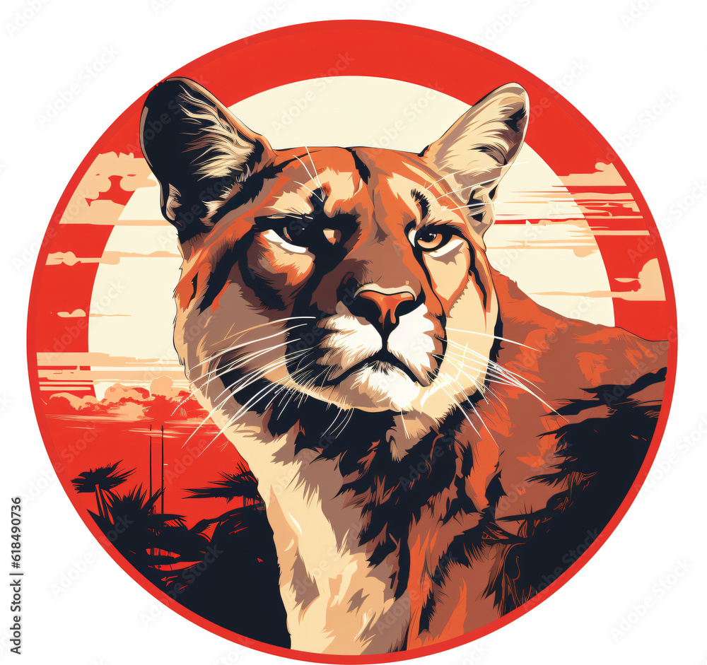 Puma logo symbol isolated on the transparent background PNG. AI ...
