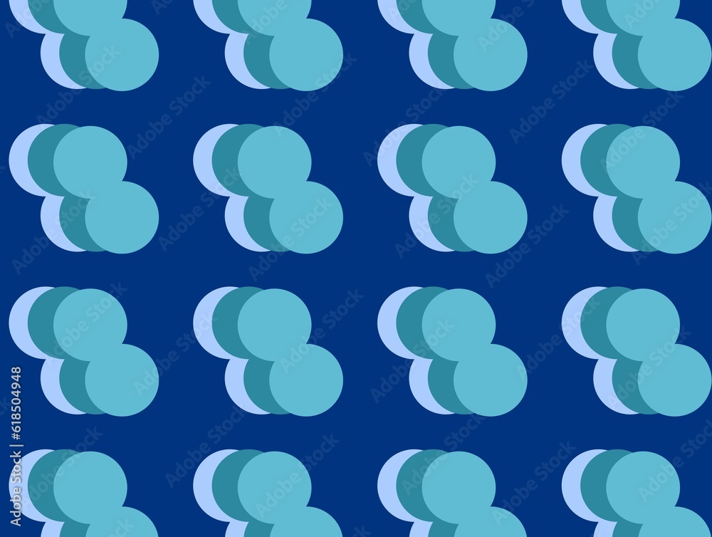 Ilustración de un patrón de figuras geométricas con un fondo de color ...