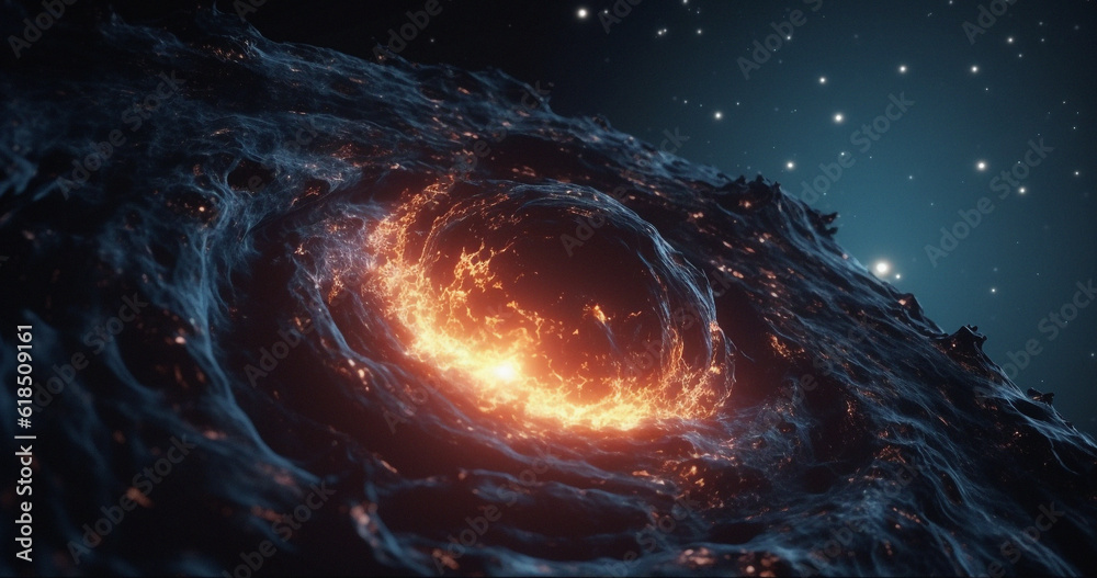 Asteroid, meteor and debris in space from explosion, apocalypse and ...