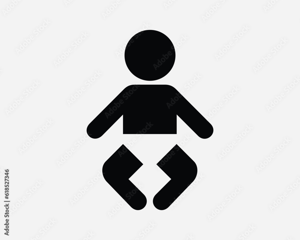 Baby Icon. Infant Newborn Toddler Young Kid Small Child Boy Children ...