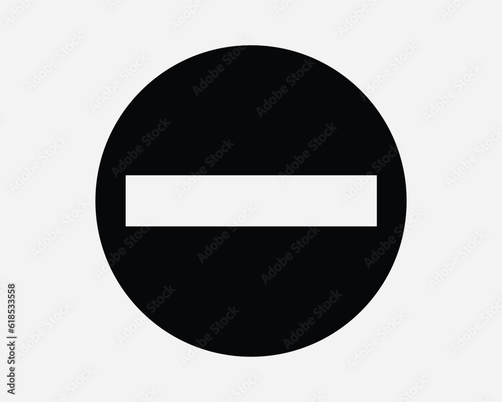 No Entry Sign. Traffic Road Symbol Do Not Enter Entrance Denied ...