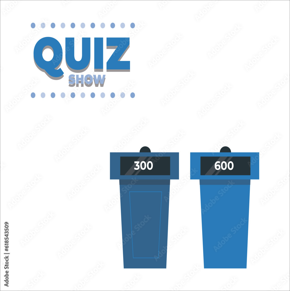Quiz game stage interior design background. Competition with questions ...