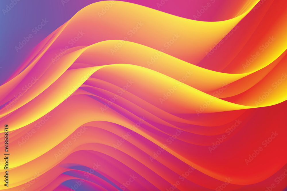 blended overly colorful gradient creative abstract with wavy style with ...