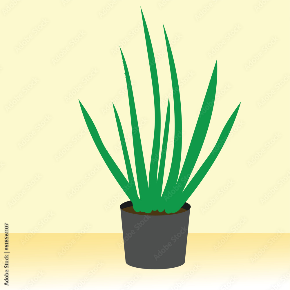 Plant vector, clip art, and symbol. Flat design of plant concept and ...