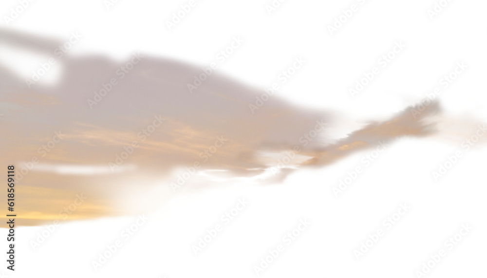 Sky skies cloud on transparent background. Realistic natural, sunset ...
