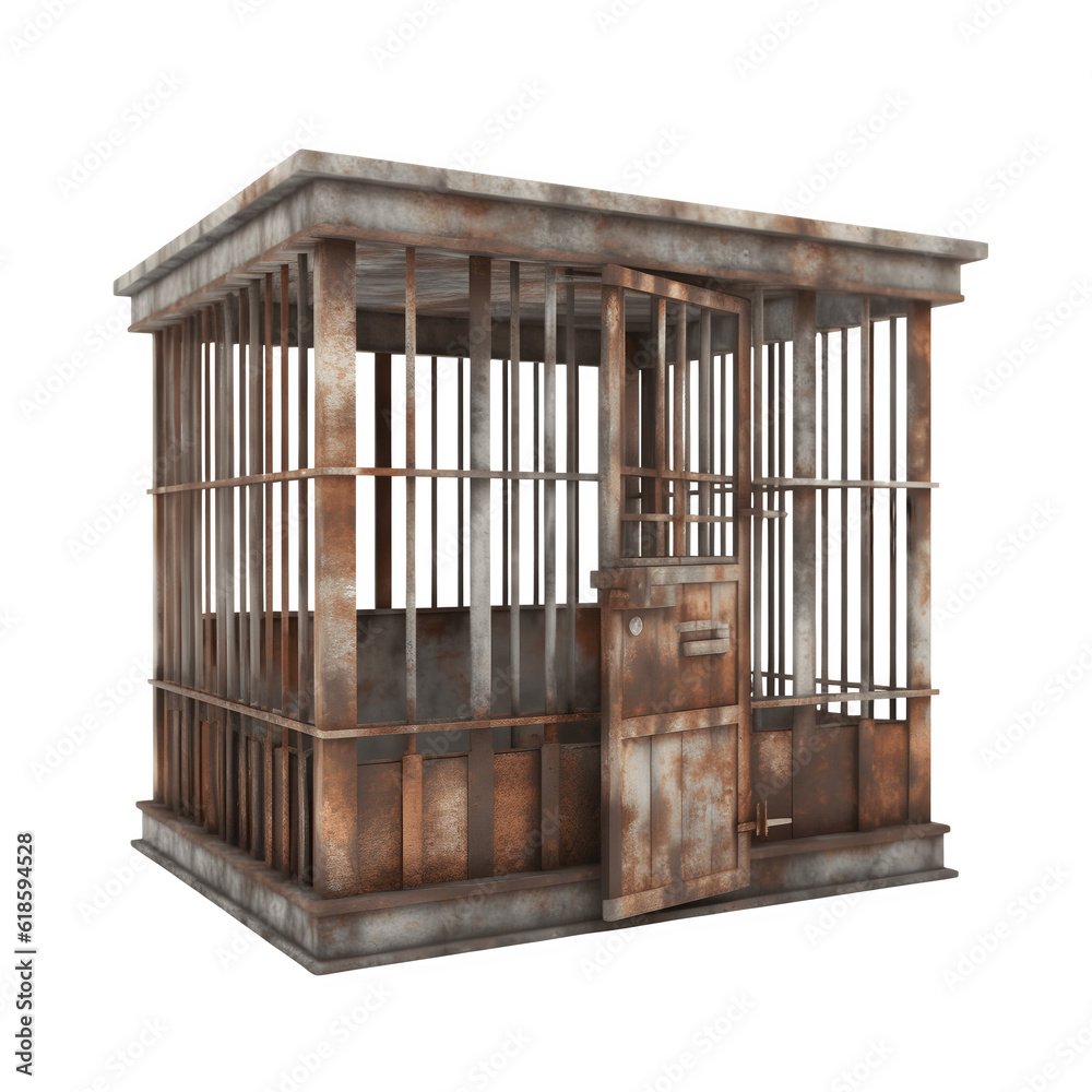 Rusty jail bars on transparent background white background, png file ...