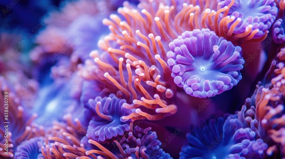 Coral Reef. Sea flower. Living coral and reef. Colorful coral reef. The ...