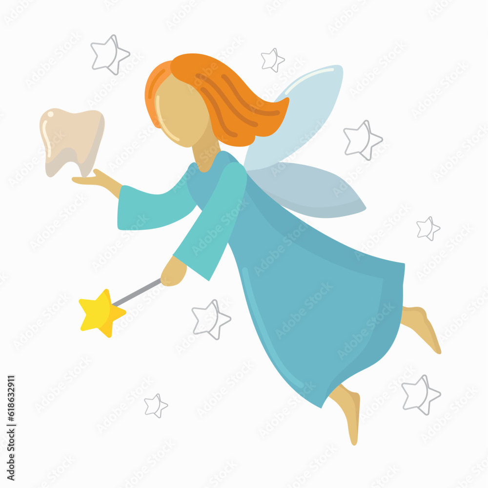 Tooth fairy icon clipart avatar logotype isolated vector illustration ...