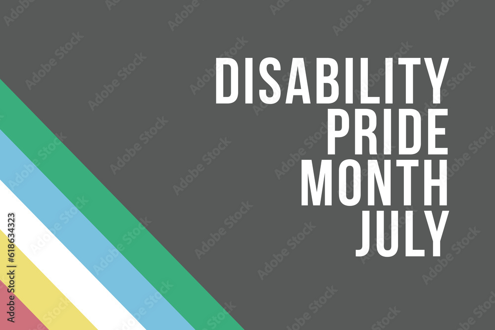 image of the month of disability with the original colors 2023 in high ...