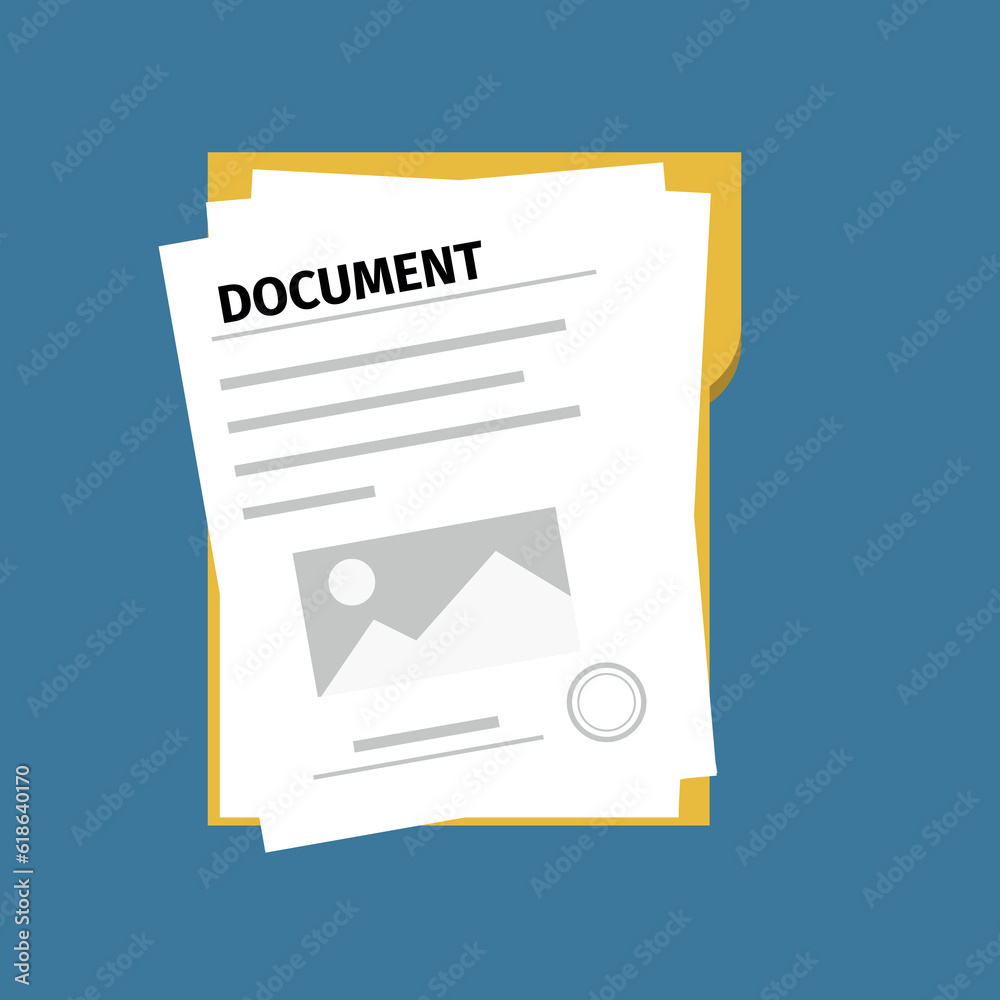 papers. documents. an important matter. the seal of the firm or company ...