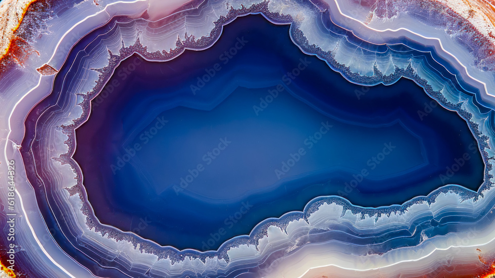 Texture of blue agate ore, fantastic beauty crystal. Material for ...