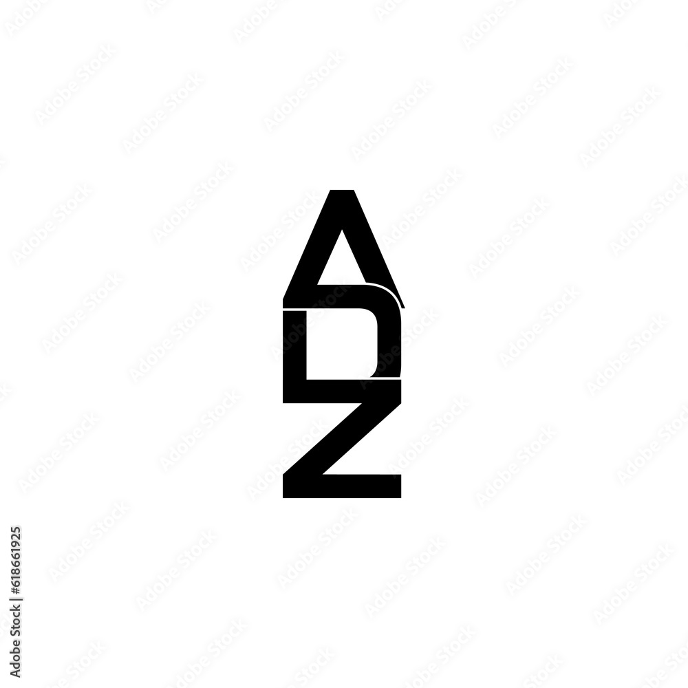 adz initial letter monogram logo design Stock Vector | Adobe Stock