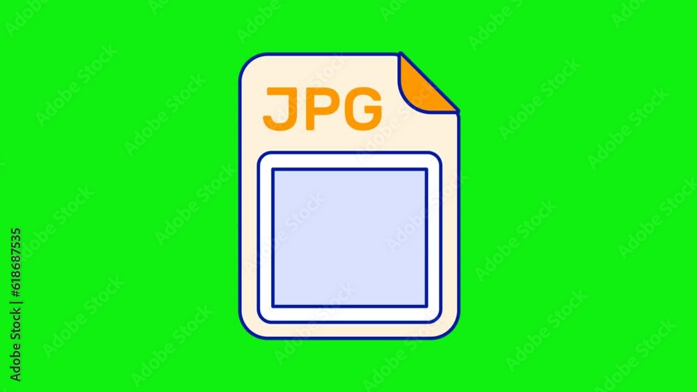 jpg file animated icon. 4k animation icon for video explainer or motion ...