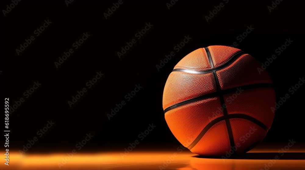 Basketball close up wallpaper, illustration for product presentation ...