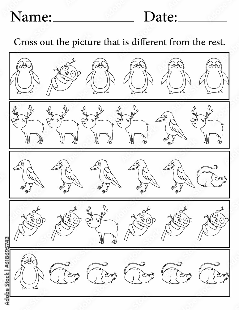 Activity sheet for Kids | Activity Worksheets for Classroom | Find the ...