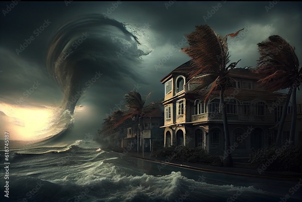 tropical cyclone, with intense winds and heavy rain, bringing ...