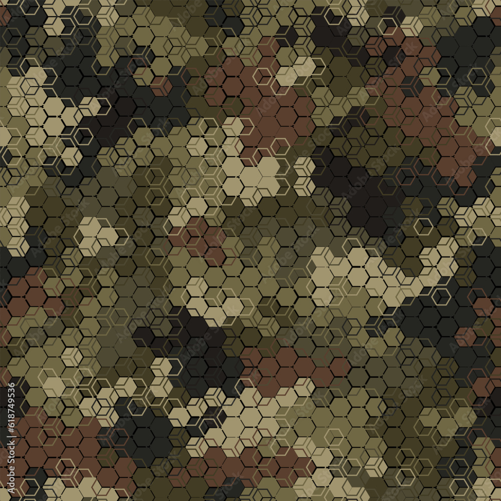 Texture military camouflage seamless pattern. Abstract army vector ...