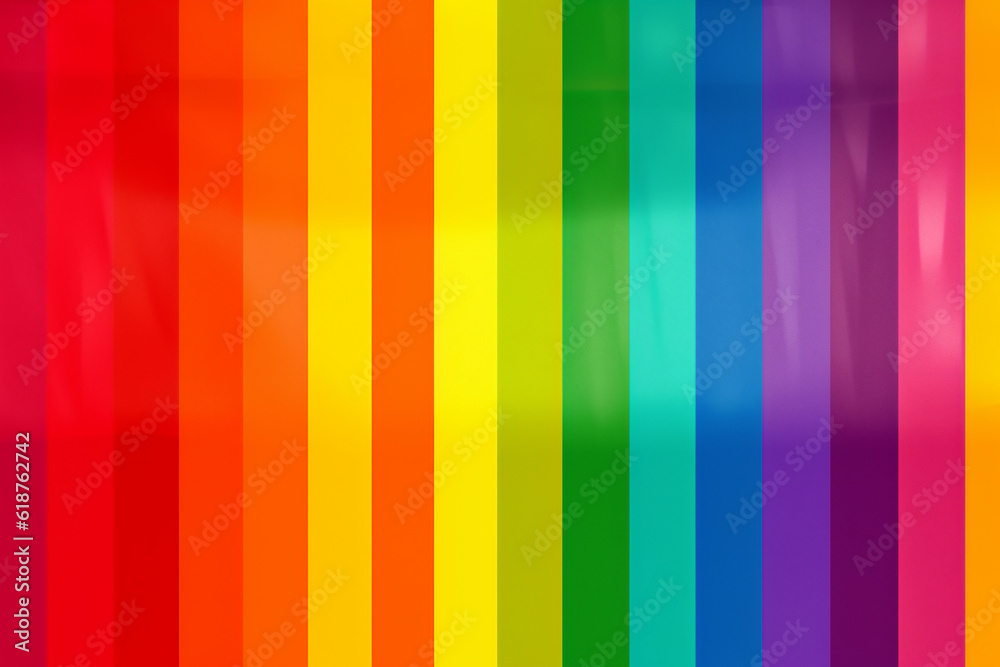 Abstract background colours of the Pride flag, the rainbow symbol of ...