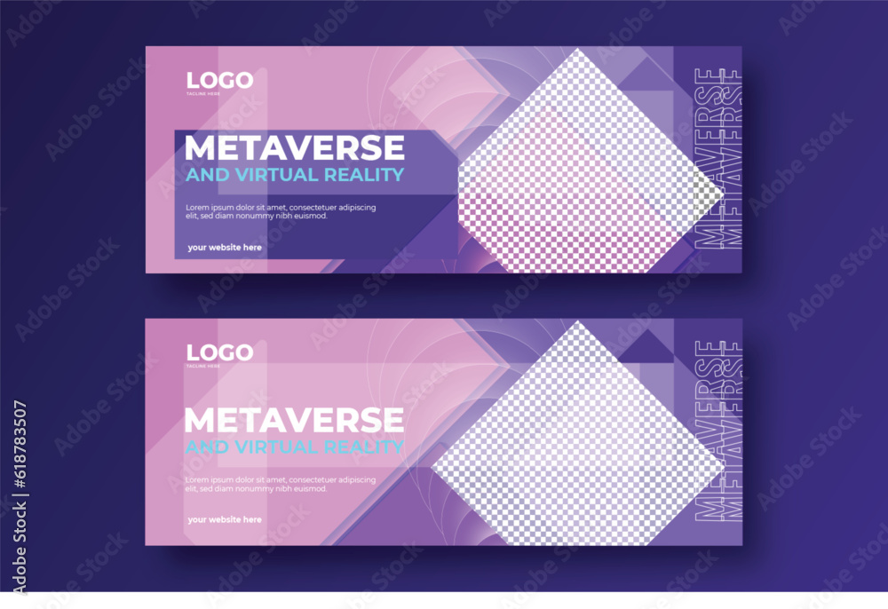 horizontal vertical abstract and light effect with gradient metaverse ...