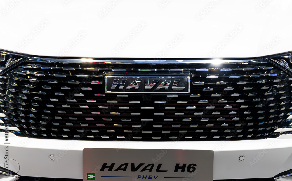 Logo Haval on grille Stock Photo | Adobe Stock