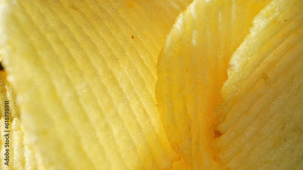 Get up close with wavy potato chips like never before. This mesmerizing ...